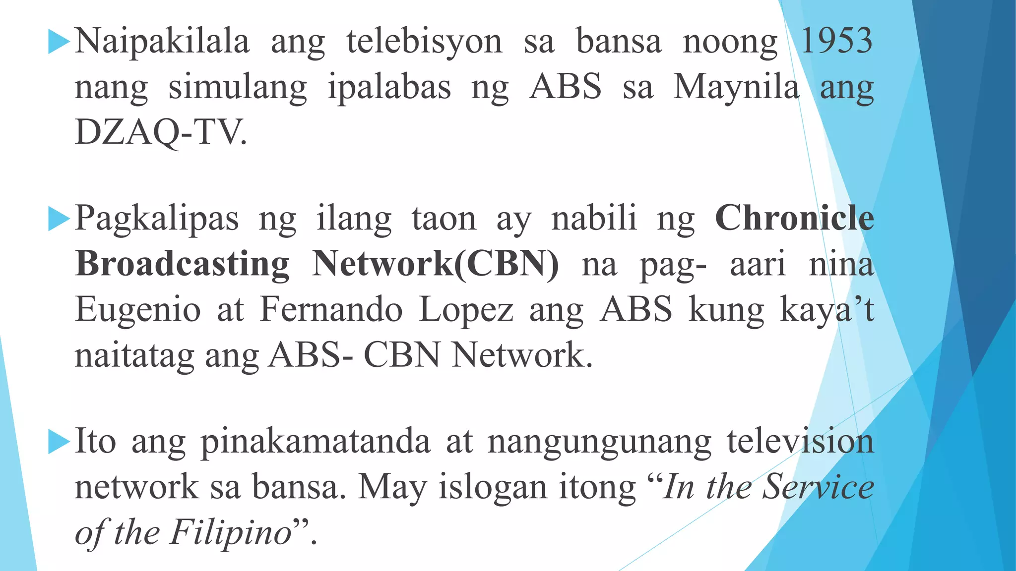 Dokumentaryong Pantelebisyon | PPTX