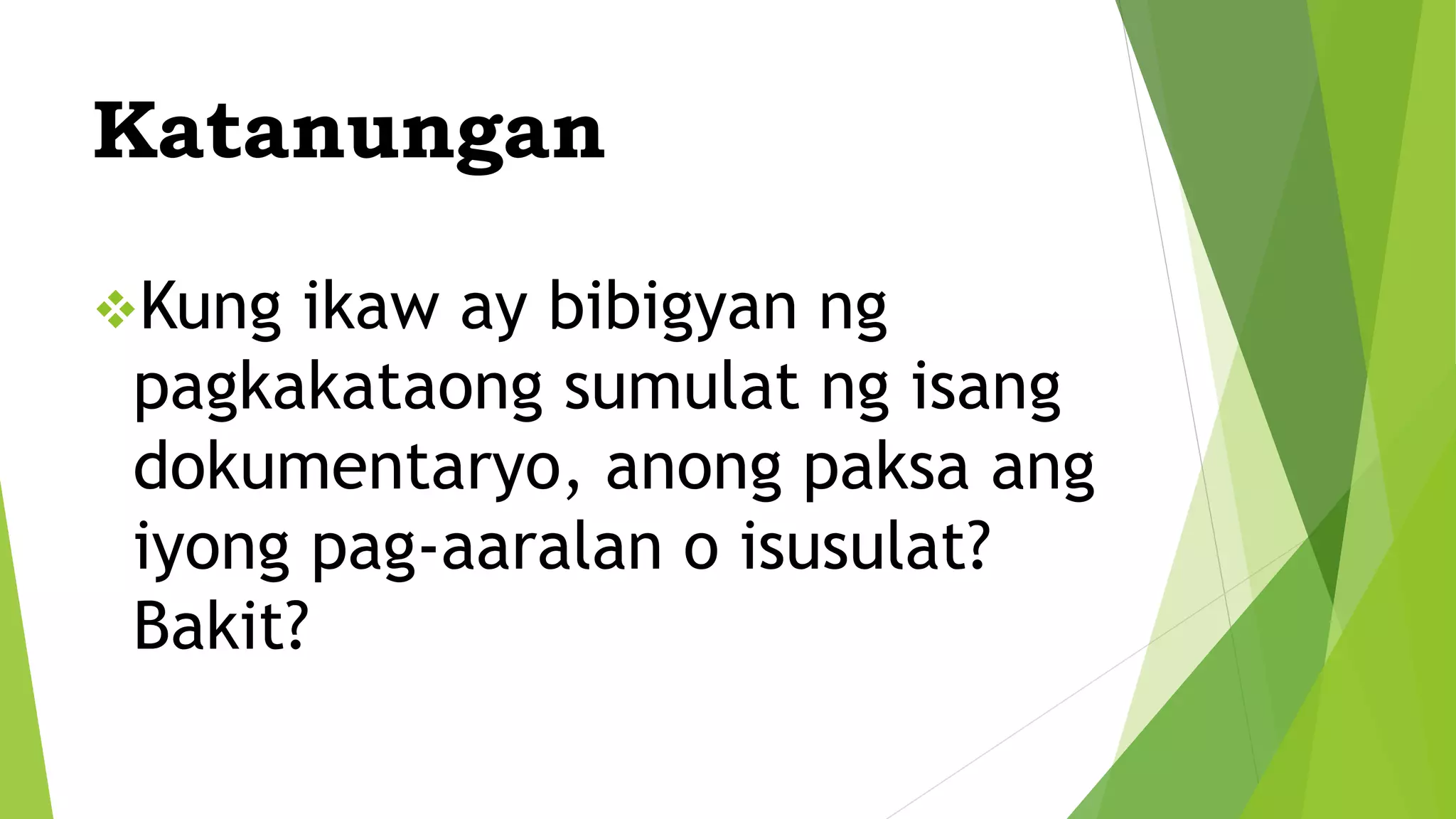 Dokumentaryong Pantelebisyon.pptx