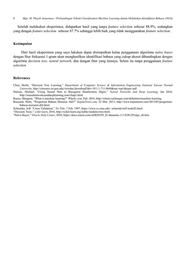 Perbandingan Teknik Classification Machine Learning dalam Melakukan ...
