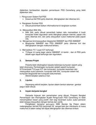 Dokumentasi bengkel pemantapan pss cemerlang 2016 | PDF