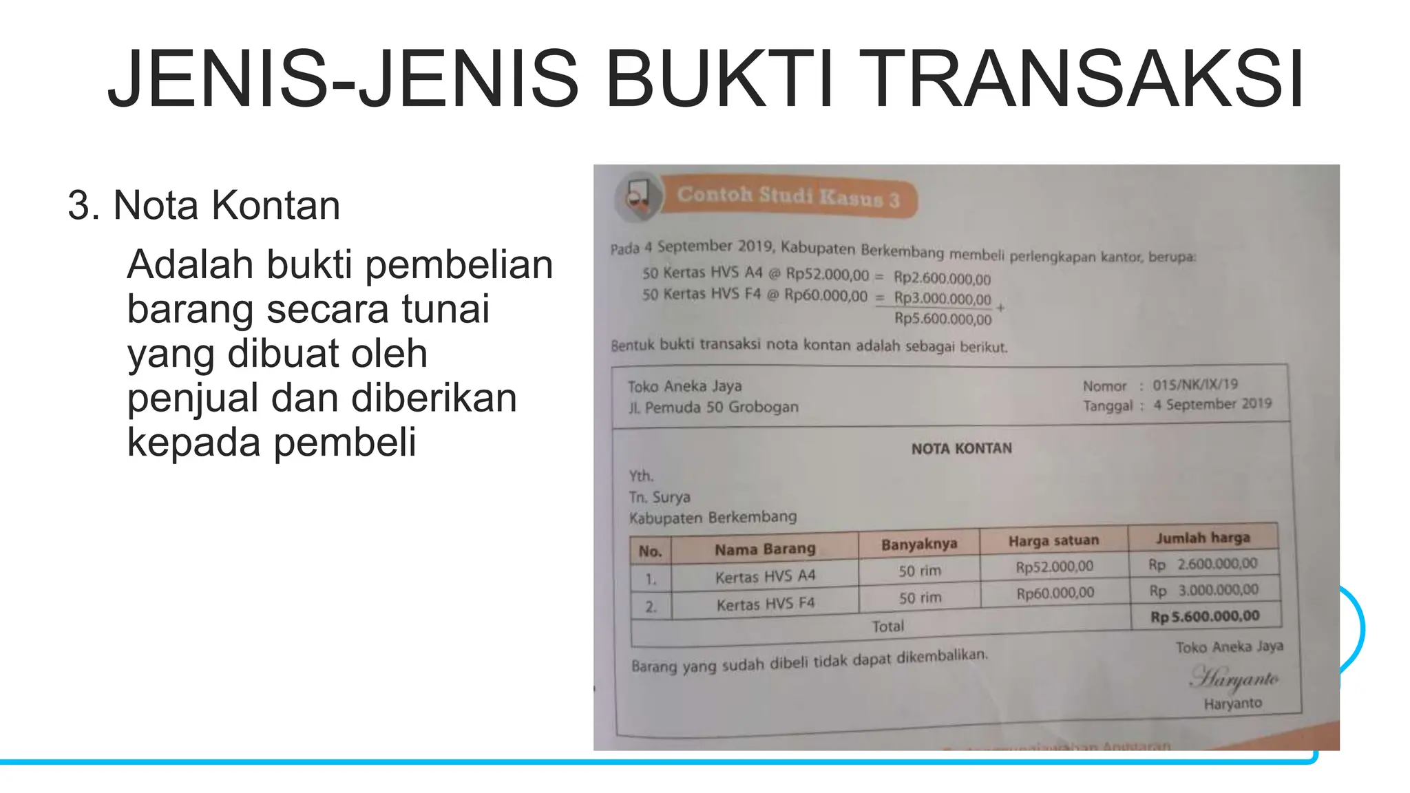 DOKUMENTASI BUKTI TRANSAKSI KELAS XI MANAJEMEN PERKANTORAN | PPTX