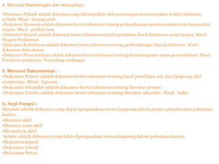 Pengenalan Dokumen & Dokumentasi | PPTX