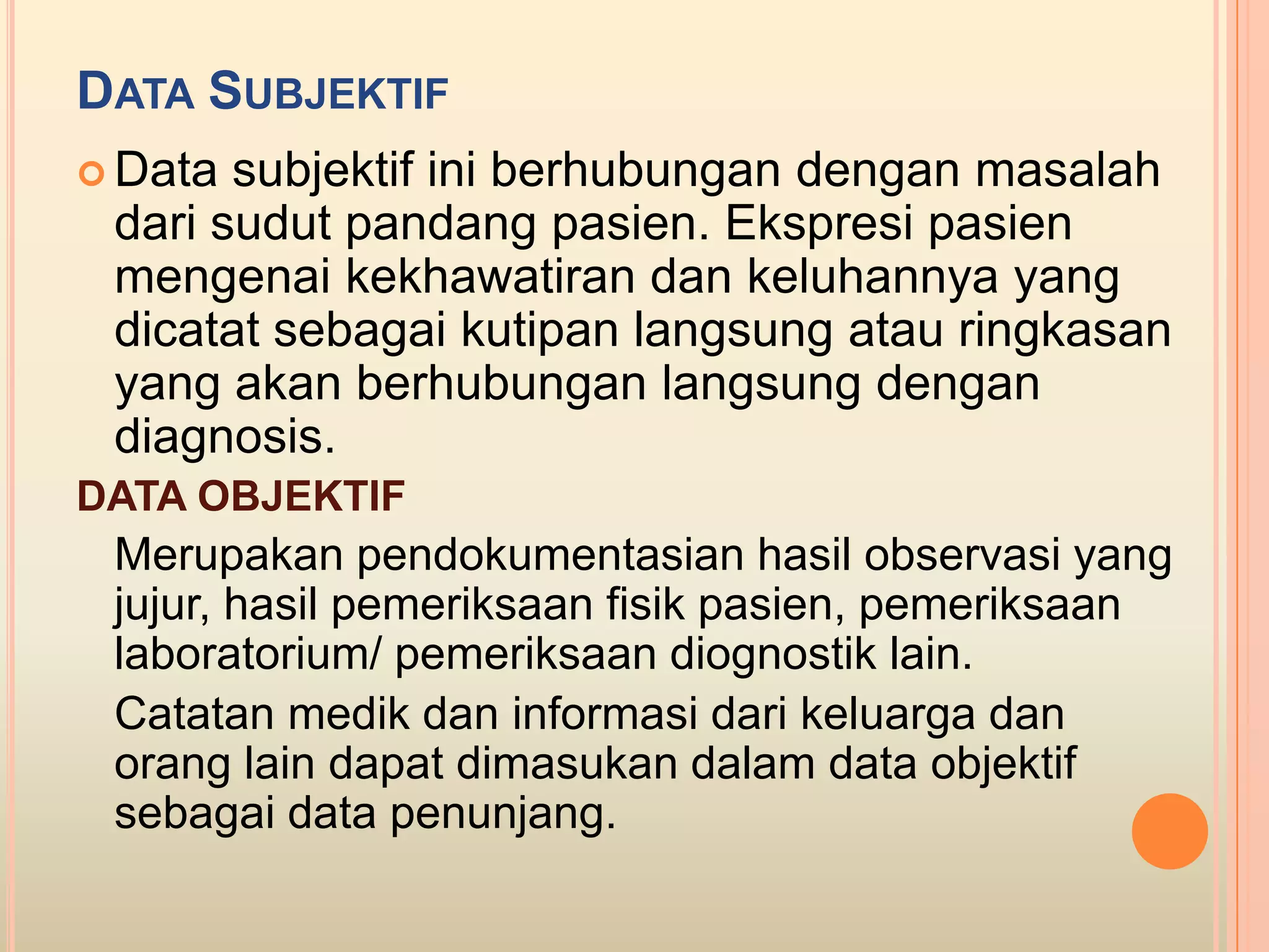 Dokumentasi kebidanan 2 | PPTX