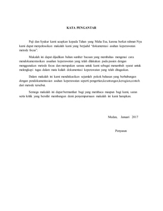 Dokumentasi keperawatan metode focus | PDF