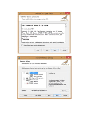 Dokumentasi Instalasi dan Operasi MariaDB | PDF