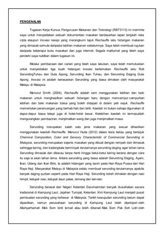 Dokumentasi Inovasi Masakan RBT | DOCX