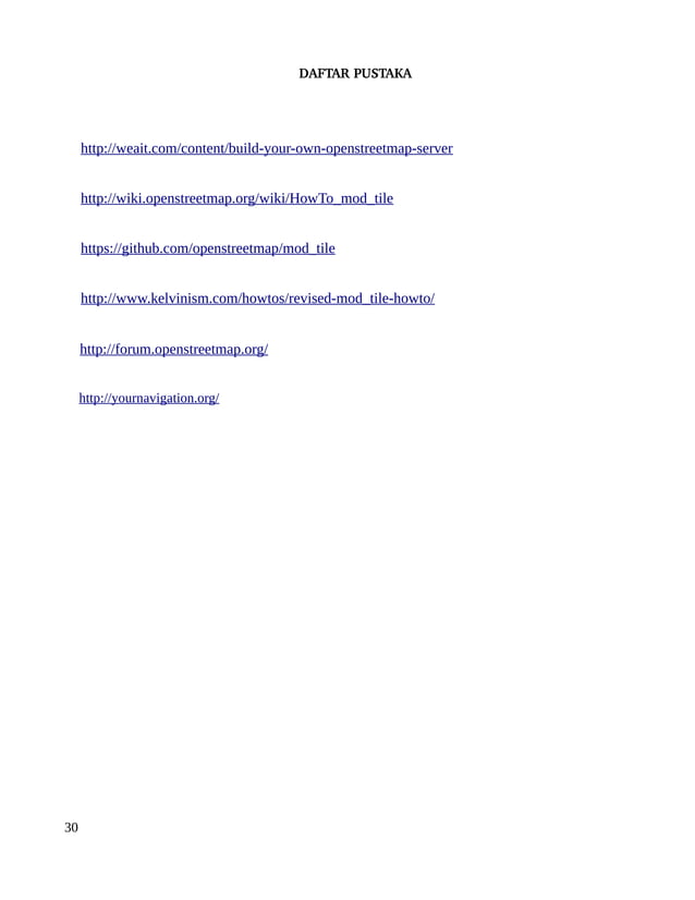 Dokumentasi open streetmap reimplementation | PDF