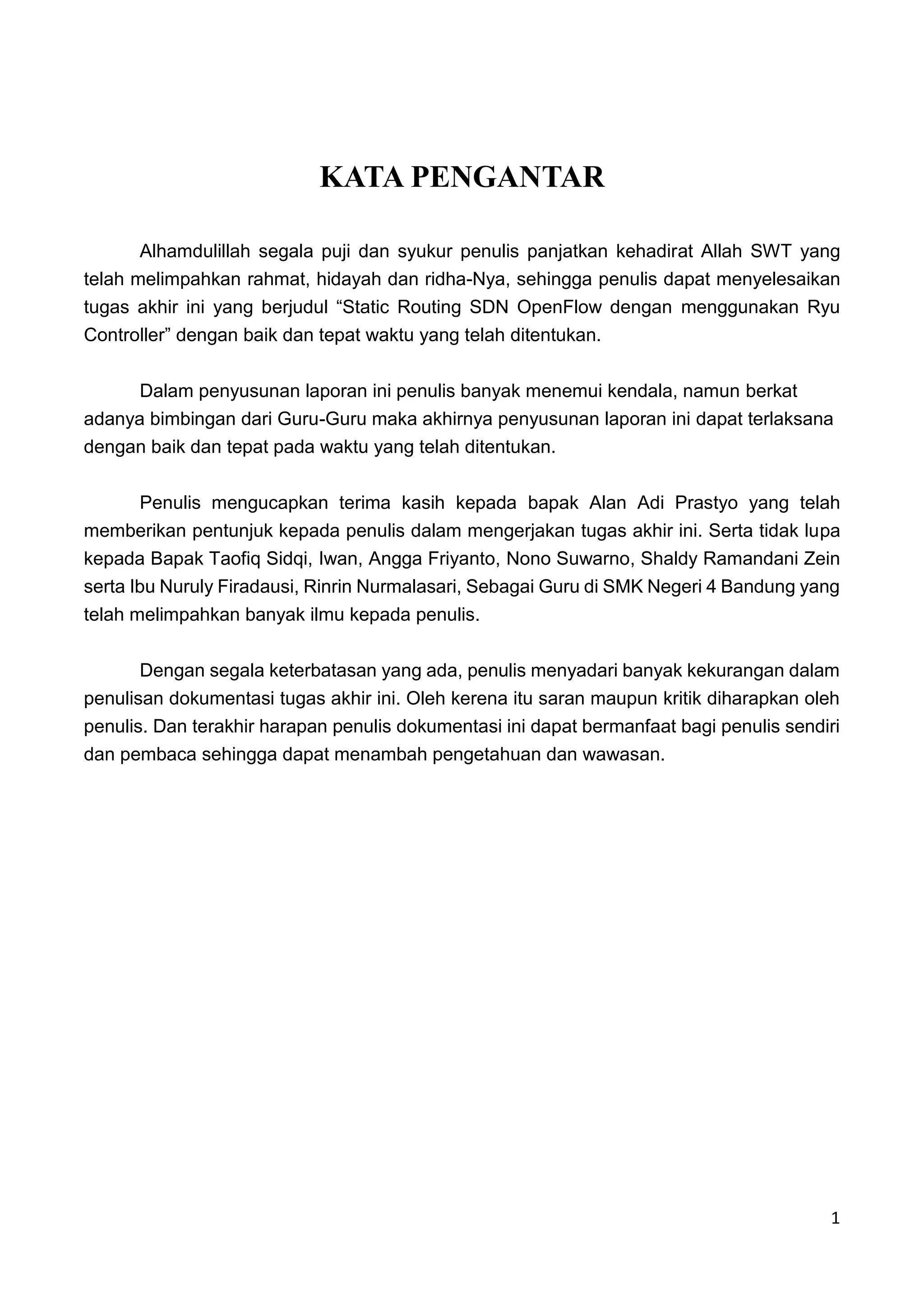 Sdn Static Routing Menggunakan Ryu Controller Pdf