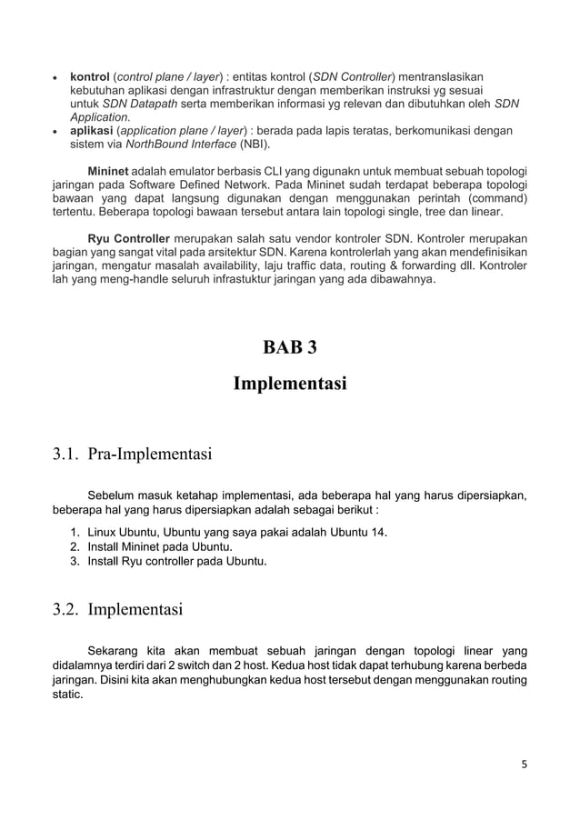 Sdn Static Routing Menggunakan Ryu Controller Pdf