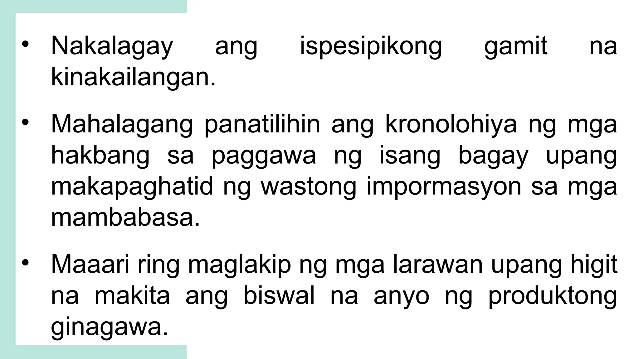 DOKUMENTASYON SA PAGGAWA NG ISANG BAGAY.pptx