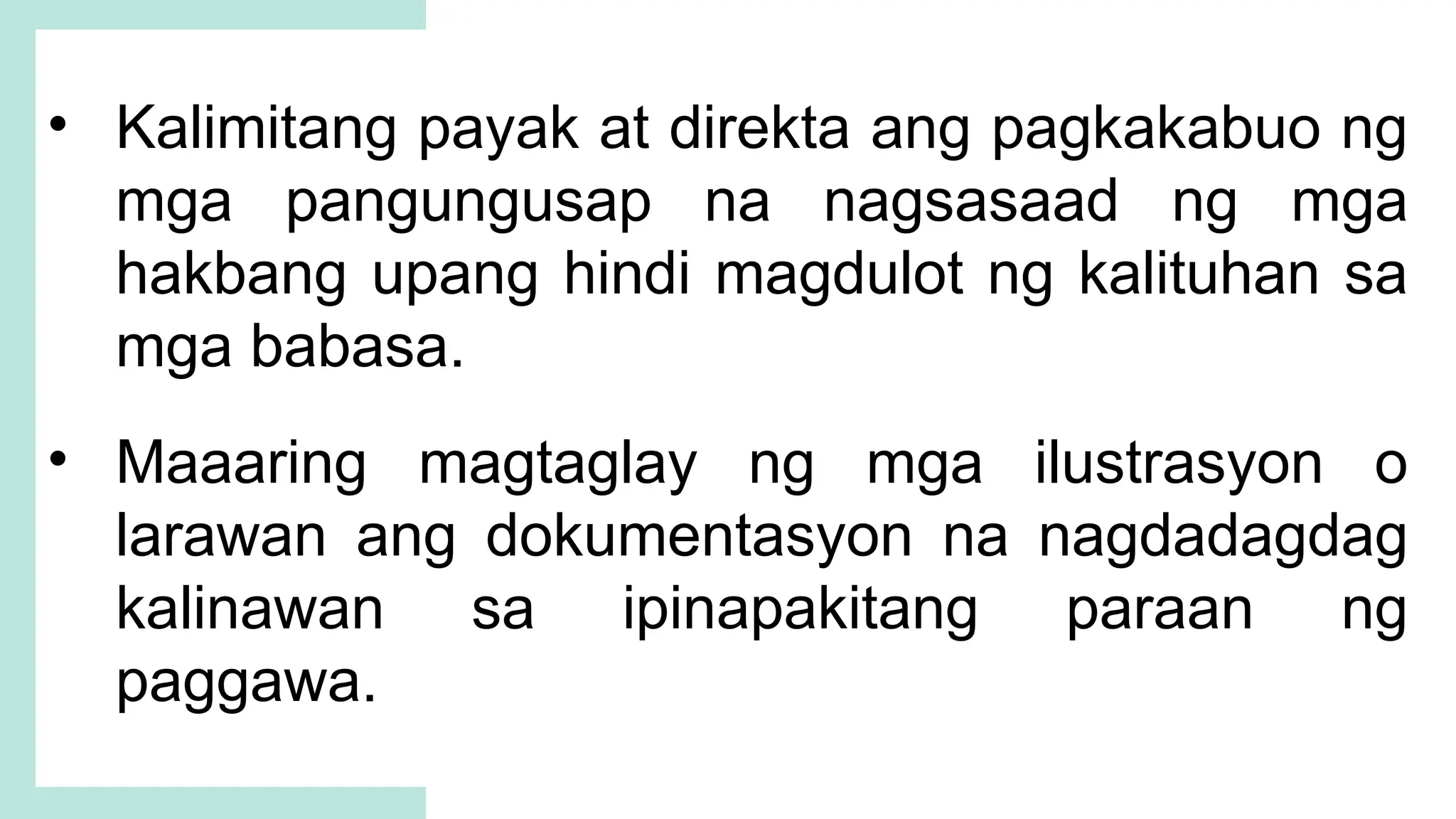 DOKUMENTASYON SA PAGGAWA NG ISANG BAGAY.pptx