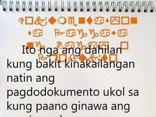 Dokumentasyon sa Paggawa ng Produkto.pptx