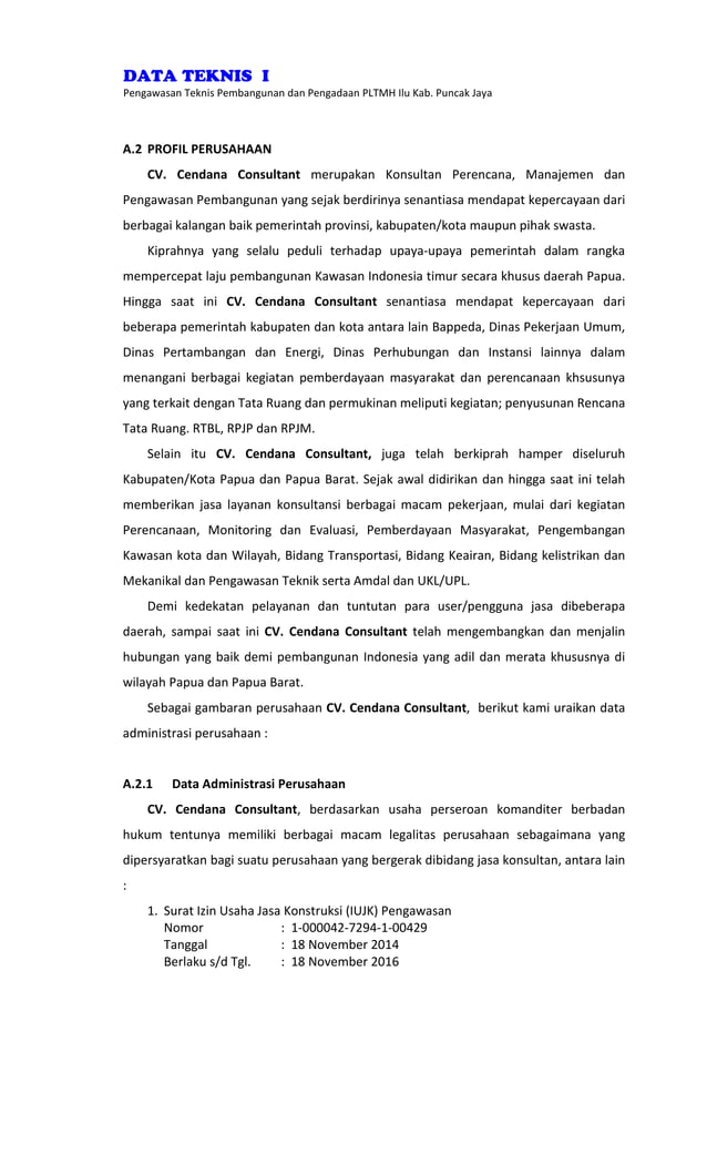 Dokumen teknis cendana | PDF