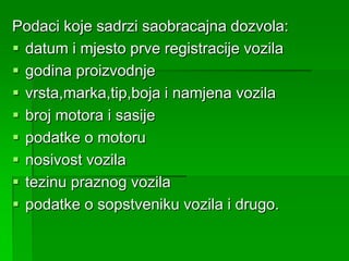 Dokumenti vozila | PPT