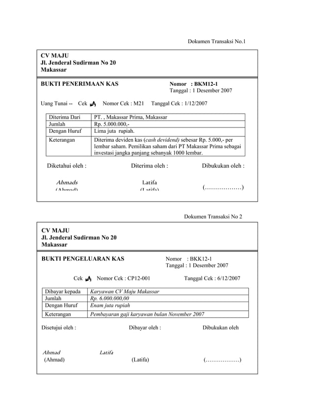 Dokumen transaksi | PDF