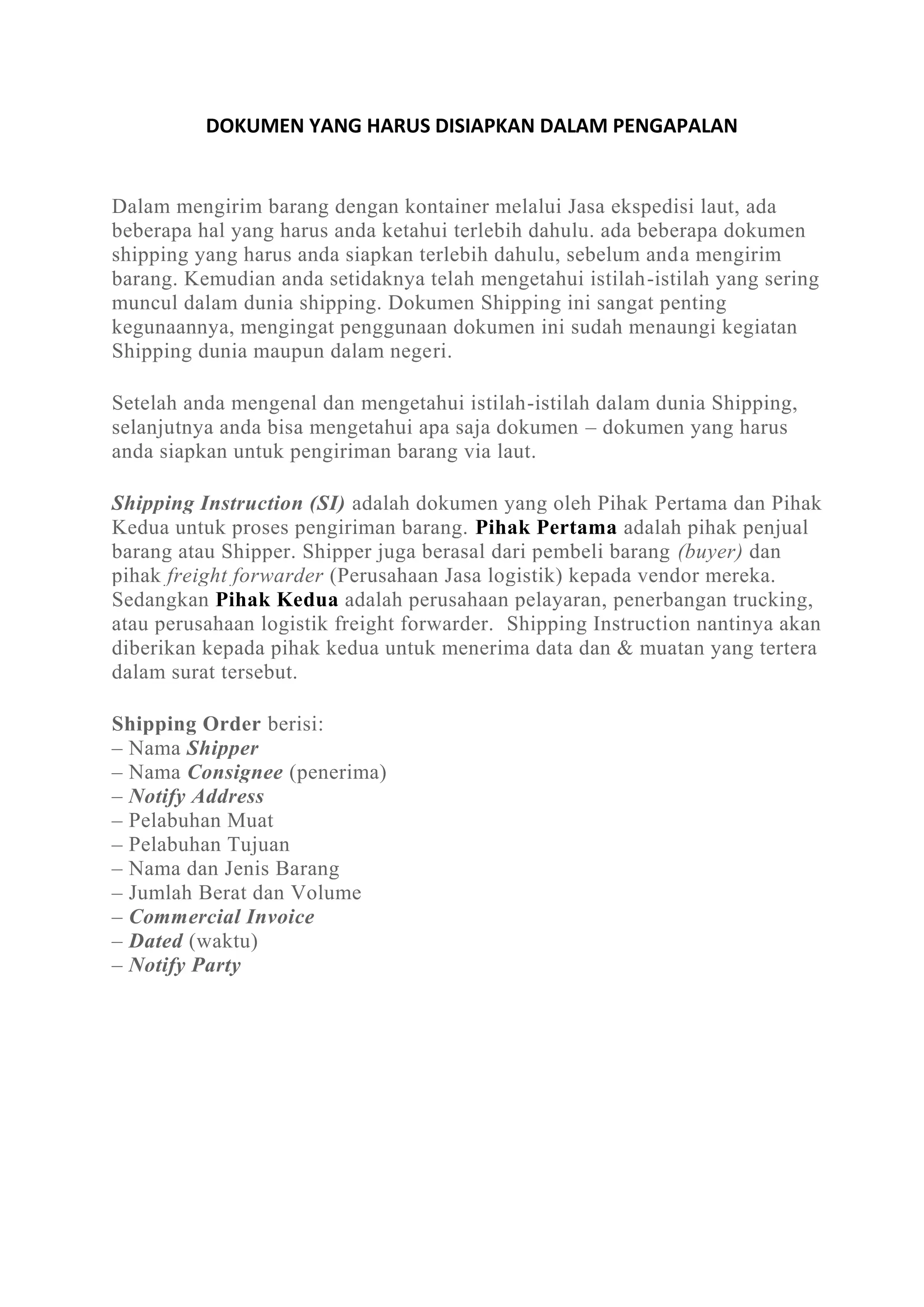 DOKUMEN YANG HARUS DISIAPKAN DALAM PENGAPALAN.doc