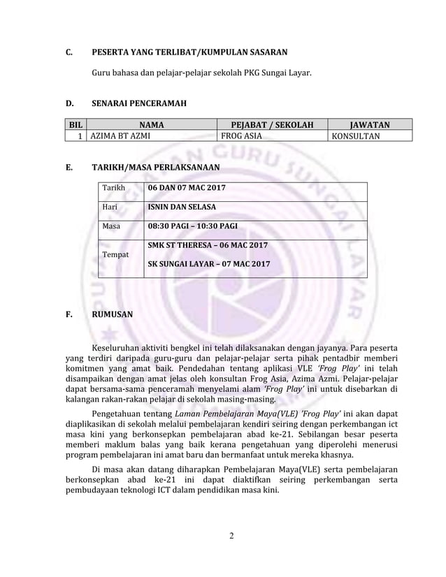 Dokumentasi Laporan Program Pembelajaran Abad Ke 21 | PDF