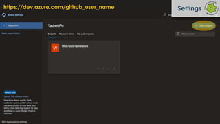 Azure DevOps for QA Automation | PPTX | Cloud Computing | Internet