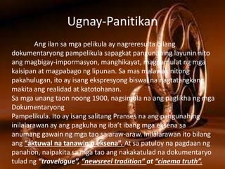 Dokyumentaryong pangpelikula | PPTX
