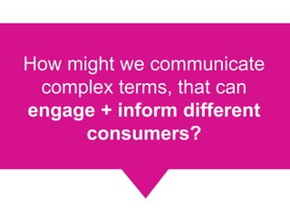 The Design of Better Consumer-Facing Disclosures | PPTX