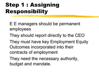 DoL 10 Steps to EE plan | PPT