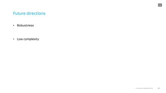 Dolby audio ai workshop speech coding - cong zhou | PPT
