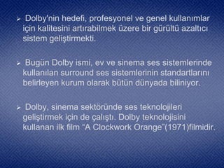 Dolby sound encoders | PDF