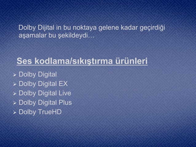 Dolby sound encoders | PPT