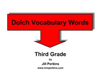 Dolch 3rd Grade Words | PPT