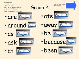 Dolch's Basic Sight Words | PPT