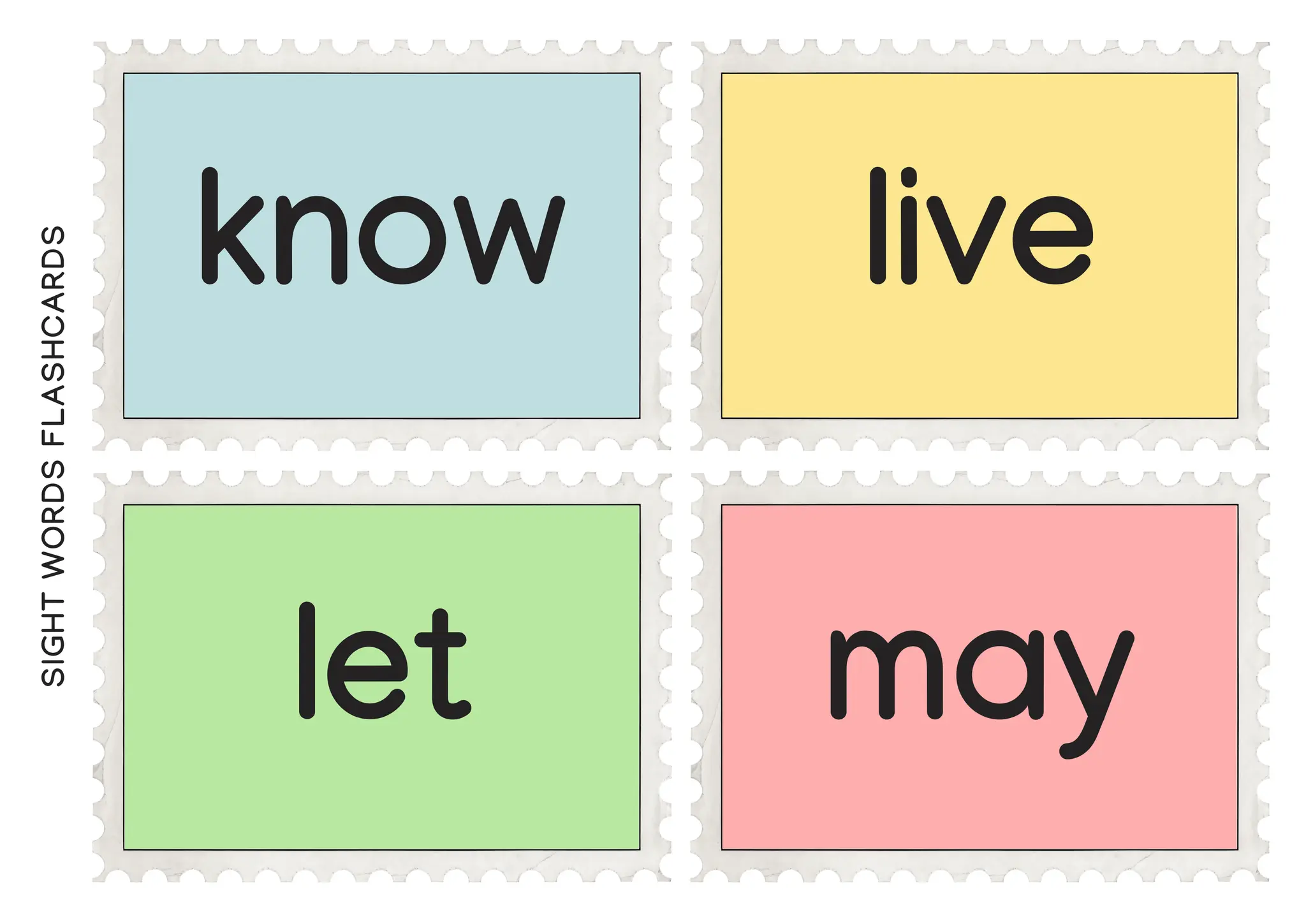 Dolch Sight Words Grade 1 Flashcards (41 words).pdf