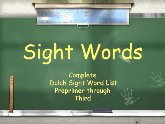 Grade six Dolch Sight Words Powerpoint.ppt