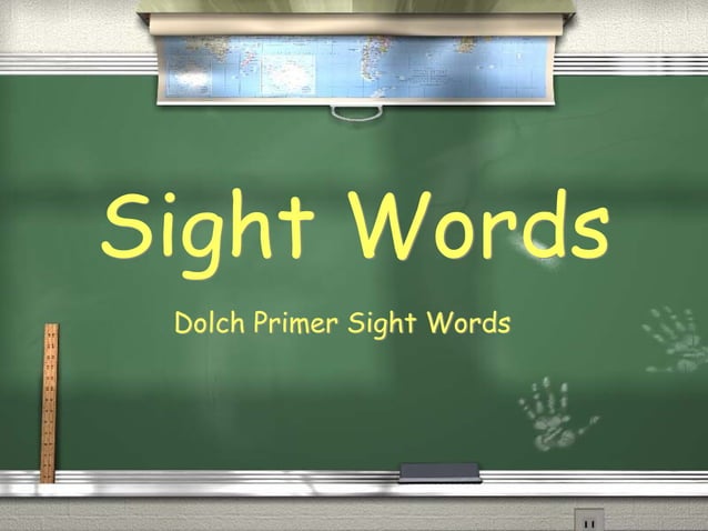 Dolch Sight Words in Grade 6 PupilsPPT.ppt
