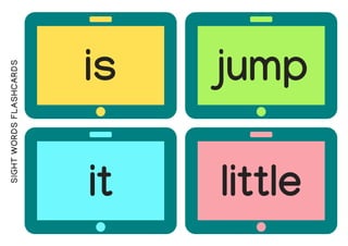 Dolch Sight Words Pre-Kindergarten Flashcards (40 words).pdf