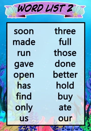 dolch sight words word list sea.pptx