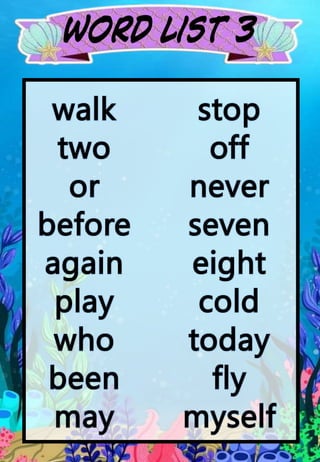 dolch sight words word list sea.pptx