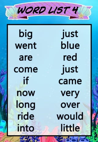 dolch sight words word list sea.pptx