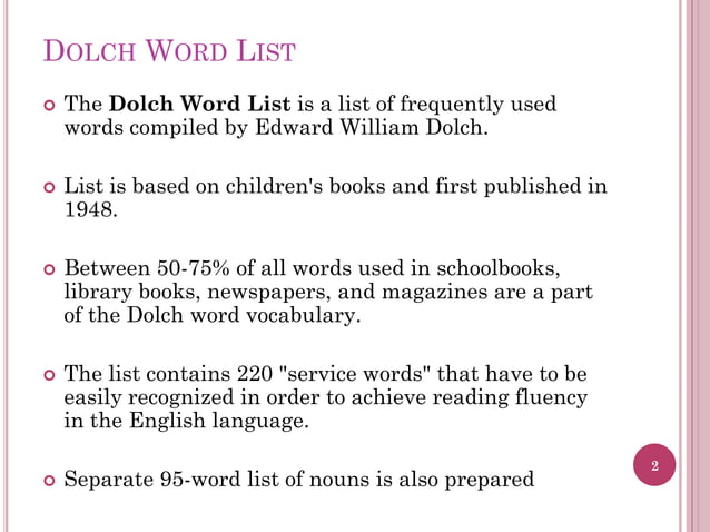 Flash Cards - Dolch Word List 1st grade | PPT