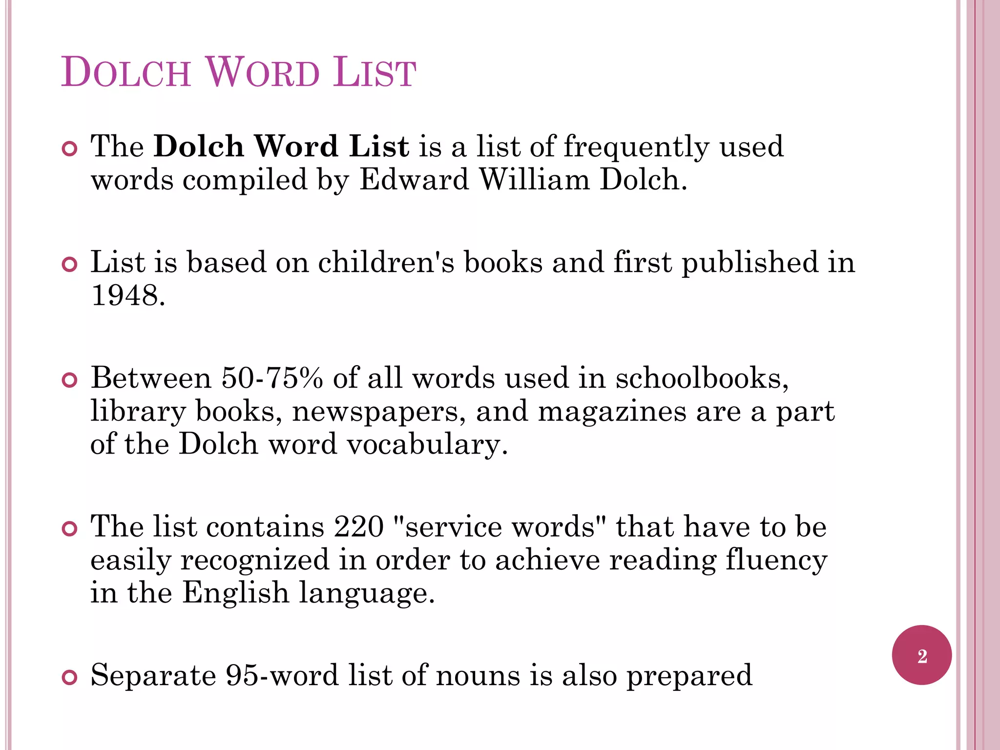 Flash Cards - Dolch Word List 3rd grade | PDF