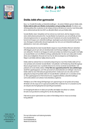 Dolda Jobb | PDF