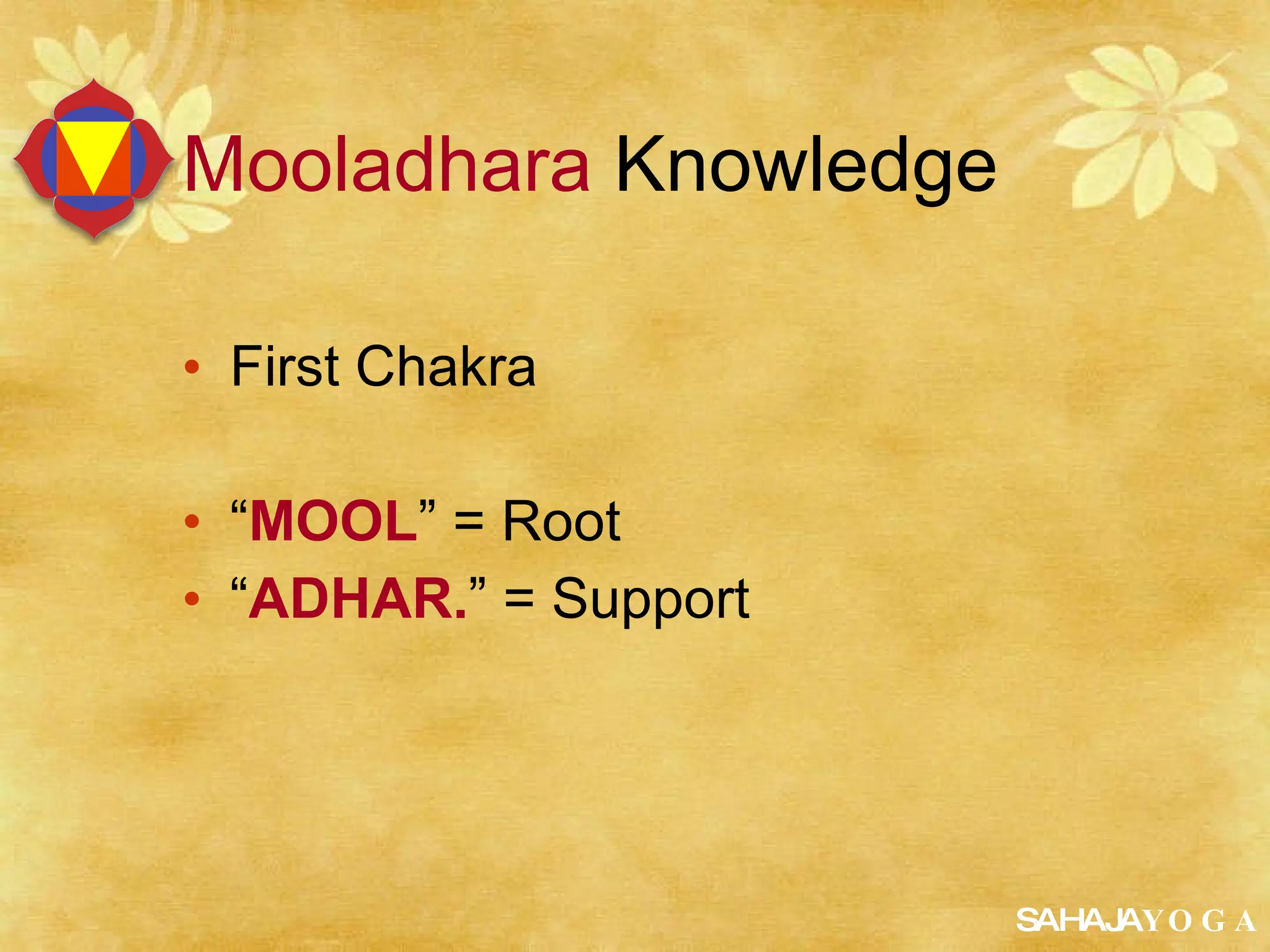 Mooladhara Chakra - Presentation | PPT