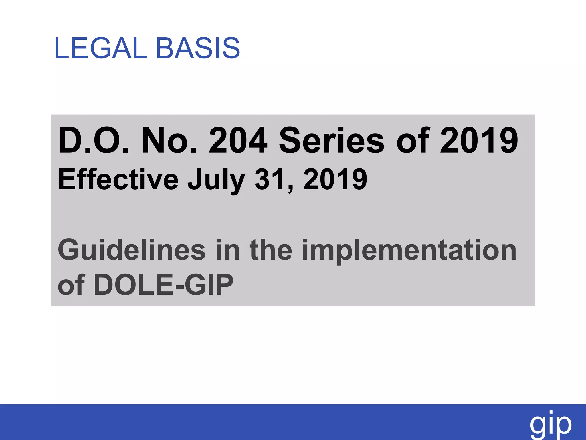 DOLE Employment Programs | PPTX