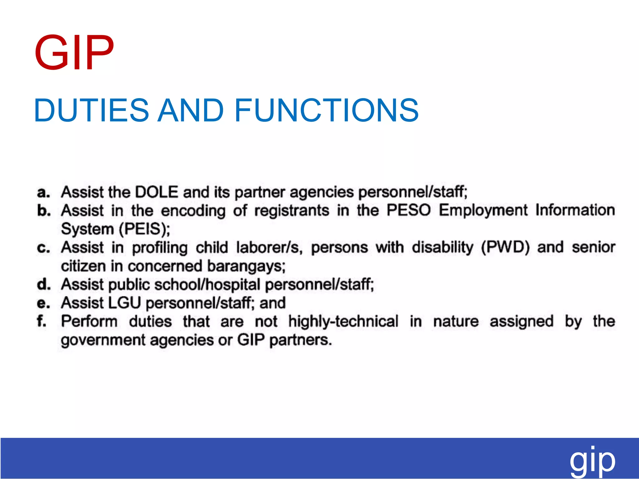 DOLE Employment Programs | PPTX