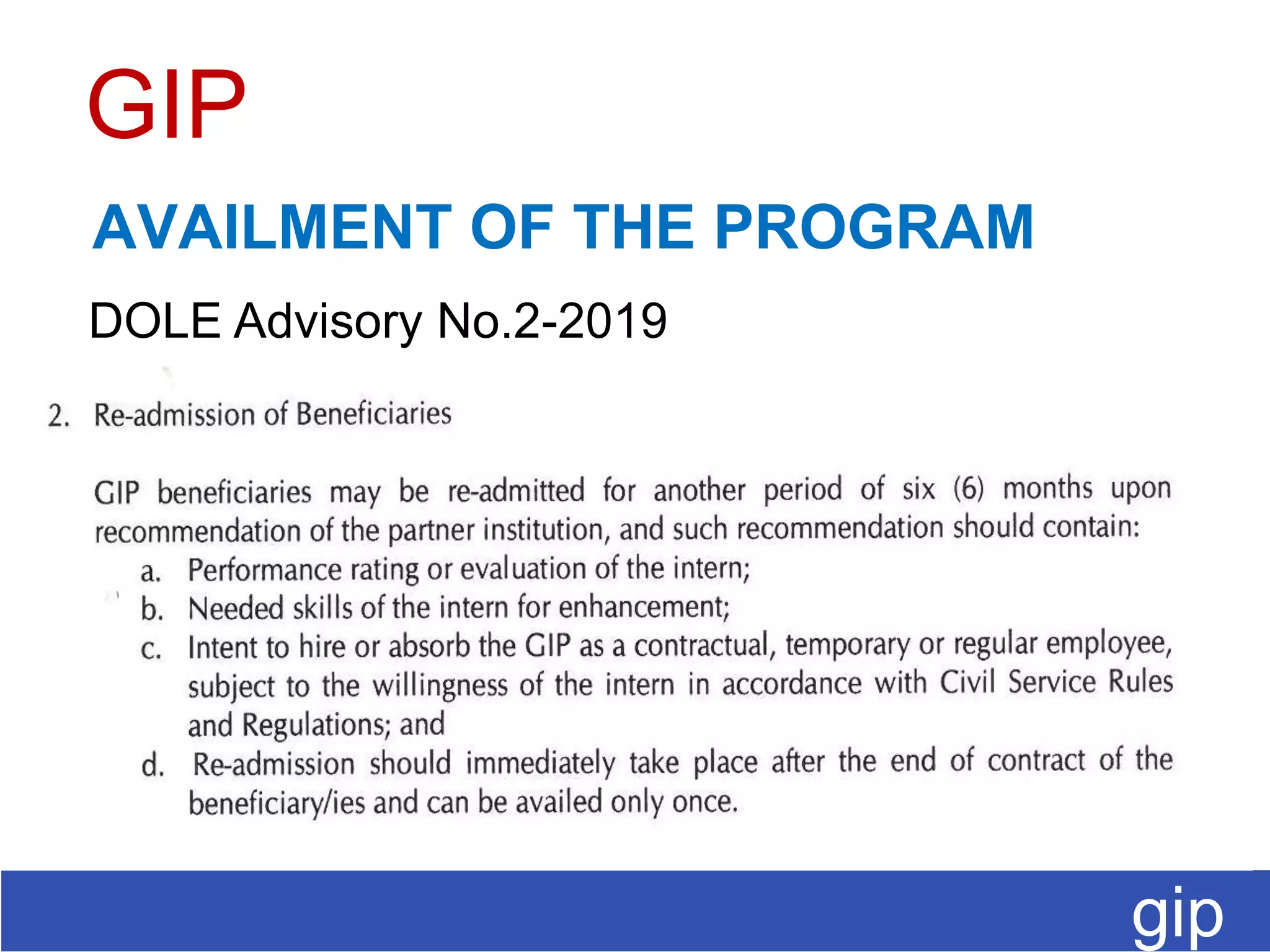 DOLE Employment Programs | PPTX | Government Support and Welfare ...