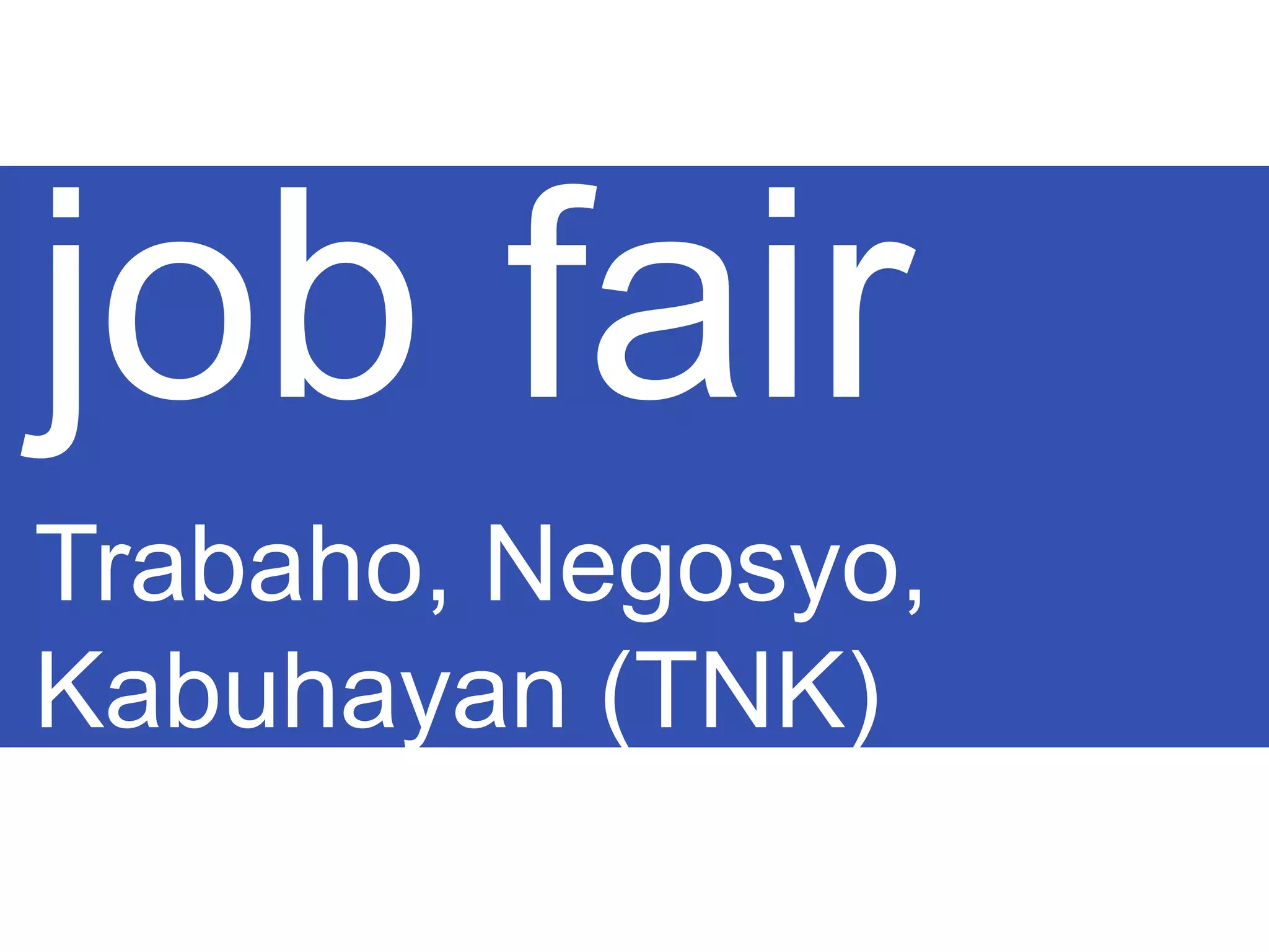 DOLE Employment Programs | PPTX