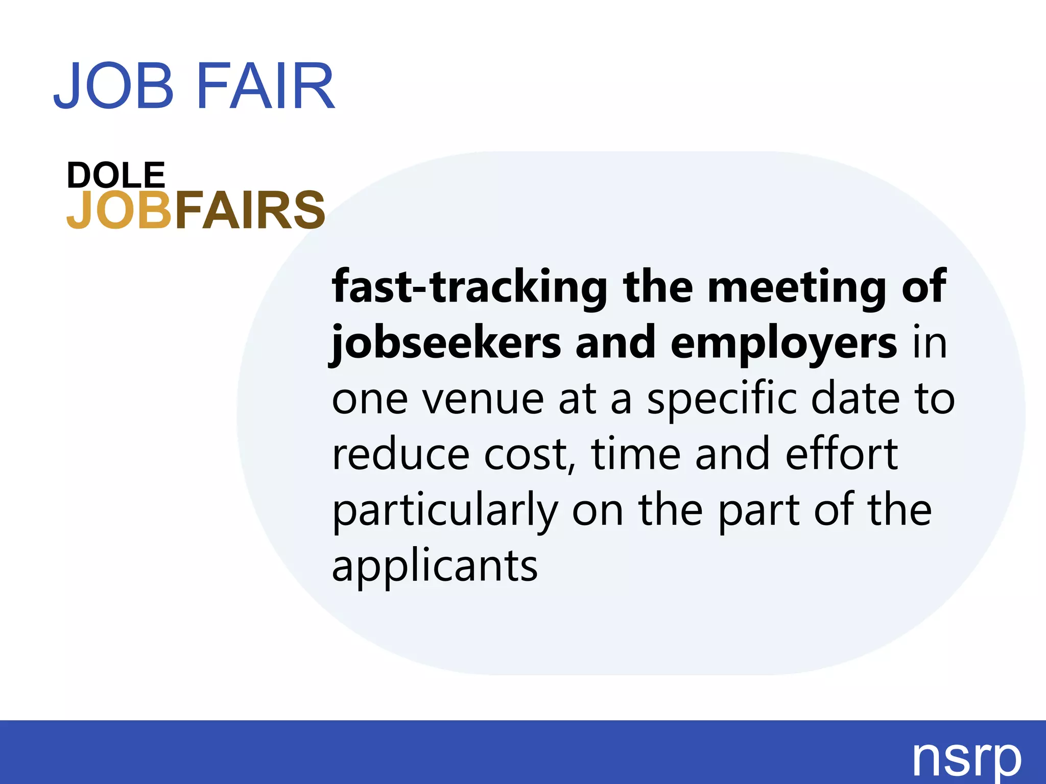 DOLE Employment Programs | PPTX