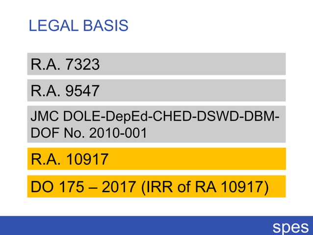 DOLE Employment Programs | PPTX | Government Support and Welfare ...