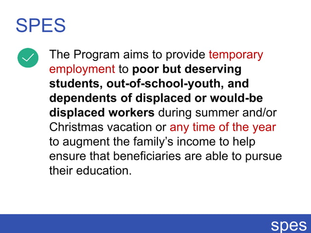 DOLE Employment Programs | PPTX | Government Support and Welfare ...