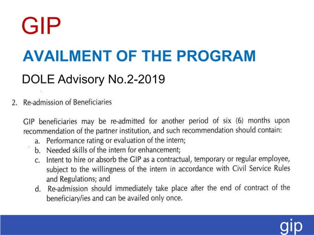 DOLE Employment Programs | PPTX | Government Support and Welfare ...