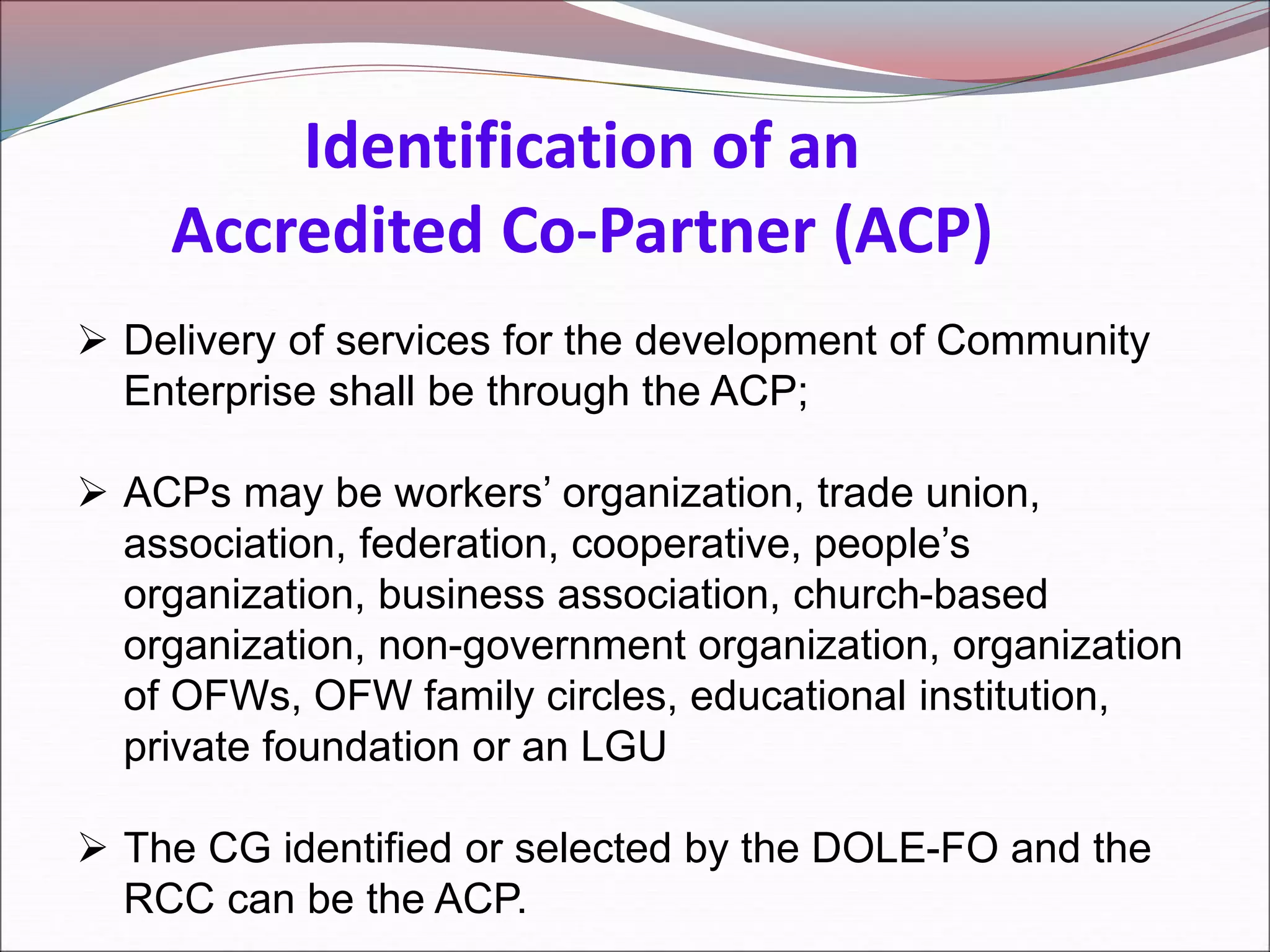 DOLE Integrated Livelihood Program | PPT